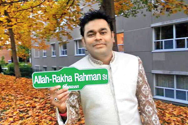 Allah Rakha Rahman Street in Canada Honours A.R. Rahman